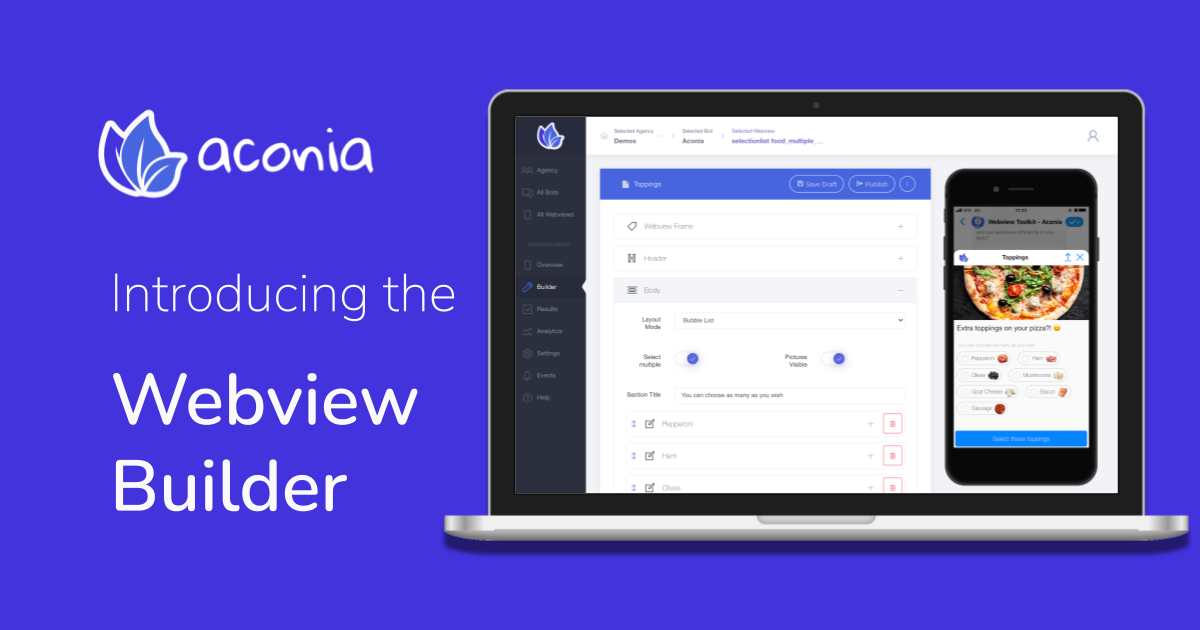 Aconia Webview Builder